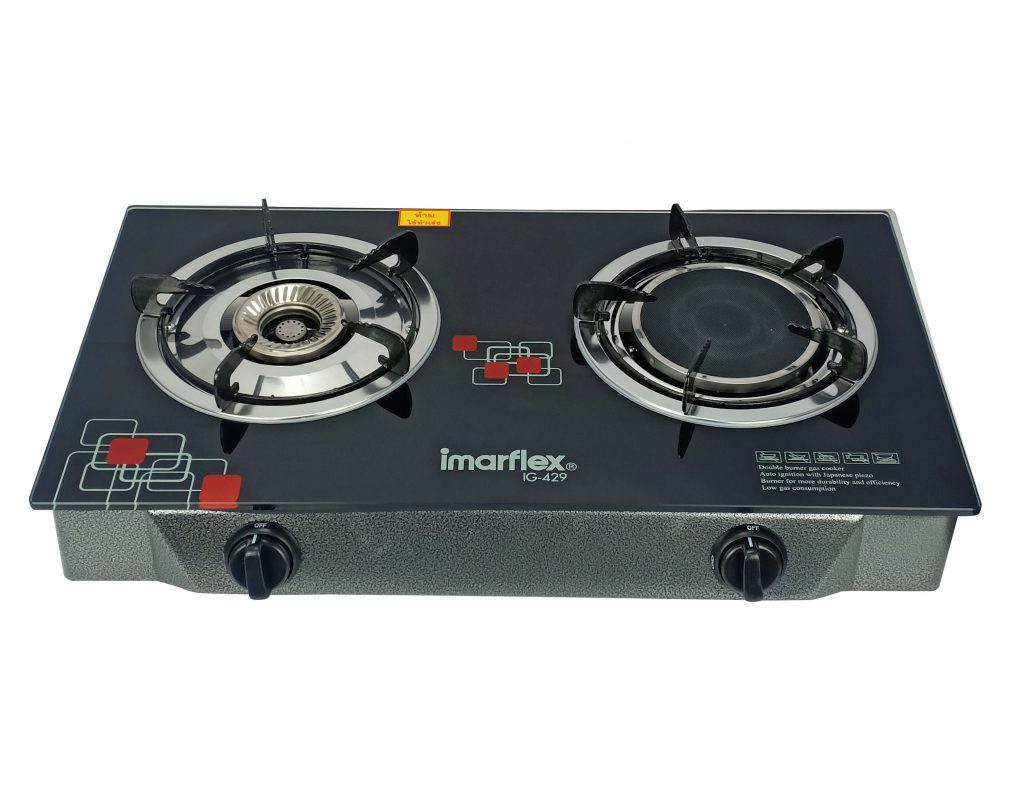 Gas Stove (2 Burners) Model IG-429 – Imarflex