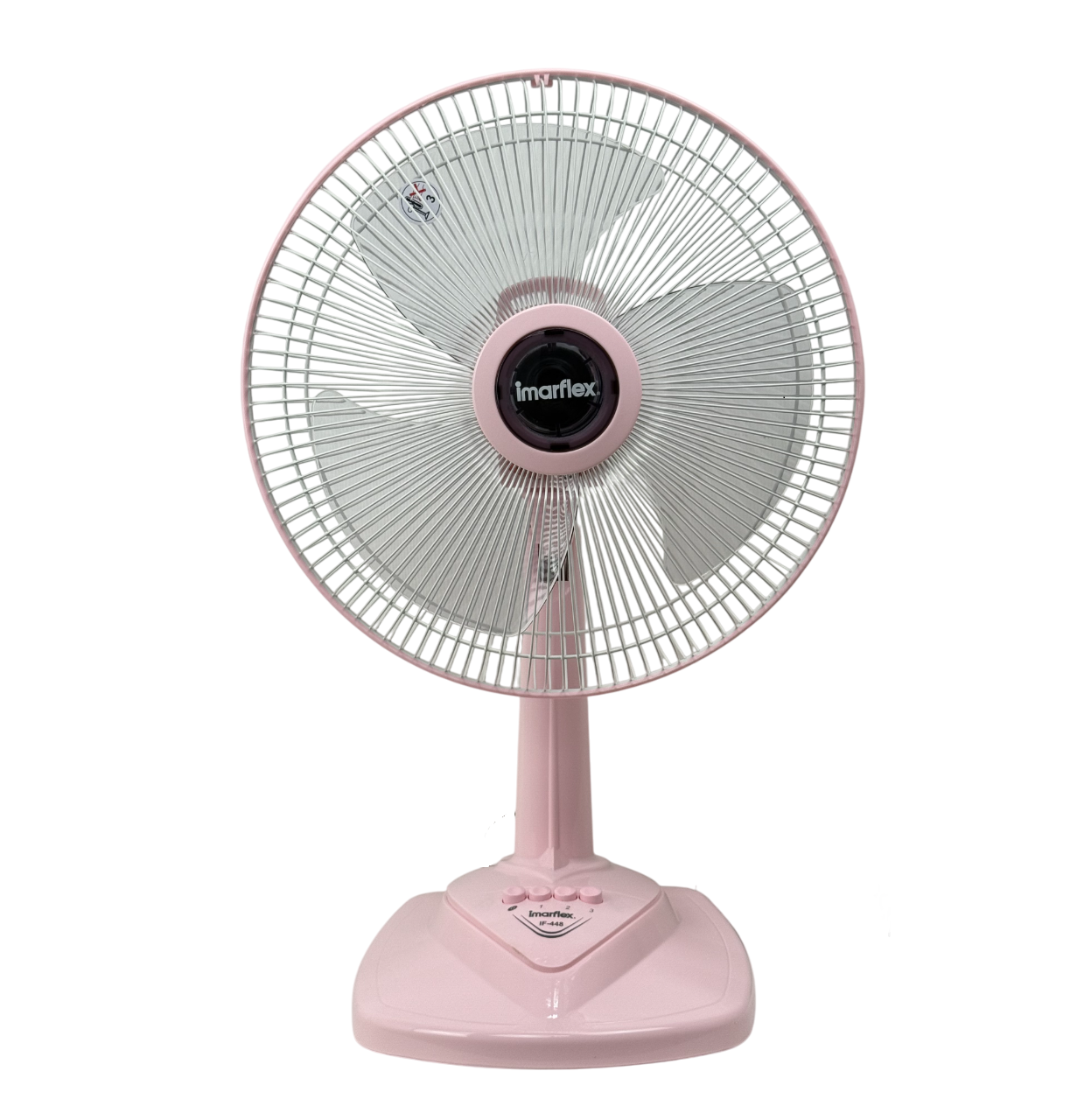 Desk fan 14 Inch 40 W. (Pink) Model IF-448 – Imarflex