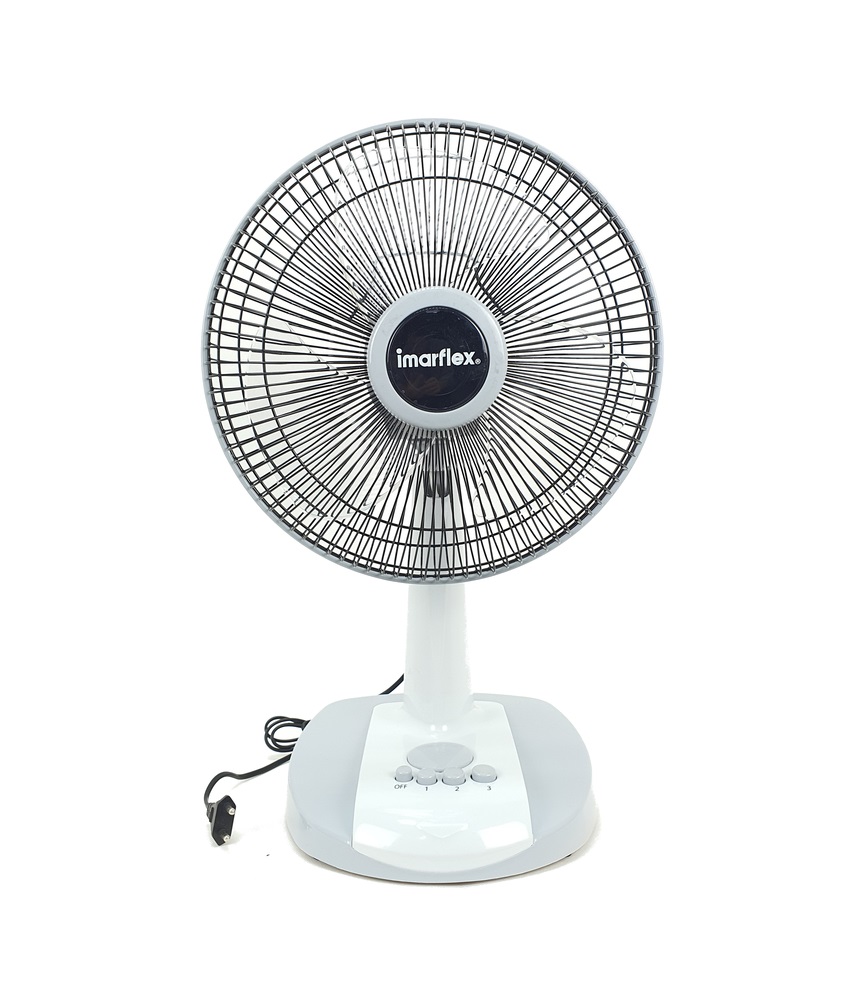 Desk fan 12 Inch 37 W. (Gray) Model IF-962X – Imarflex