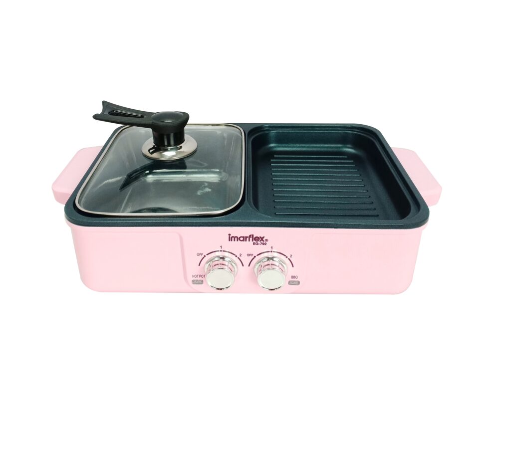 เตาปิ้งย่างอเนกประสงค์ รุ่น EG-792 (สีชมพู) – Imarflex