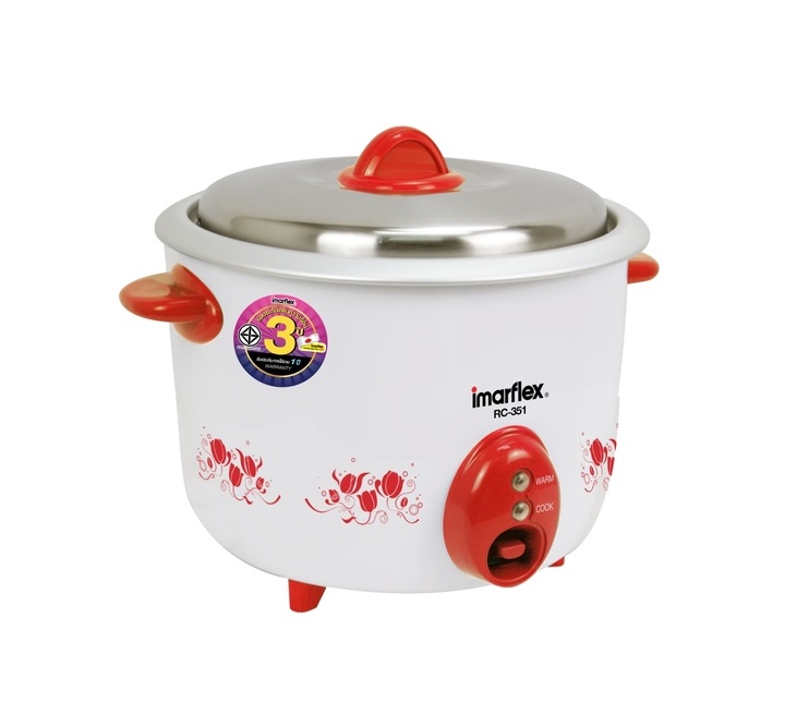 Electric Rice Cooker 1 Liter Model RC-351 (Red) – Imarflex
